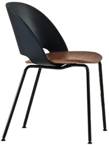 BONTEMPI - Židle POLO s dřevěným sedákem