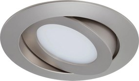 Briloner Vestavné LED svítidlo matný nikl otocné V: 3 cm prumer: 10,6 cm