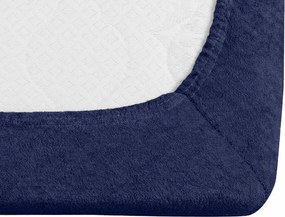 Froté prostěradlo EXCLUSIVE námořnicky modré 90 x 200 cm