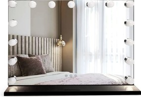 Rea Rea, Zrcadlo LED HOLLYWOOD Black, HOM-12011