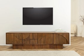 Designový TV stolek Movement 200 cm hnědé mango