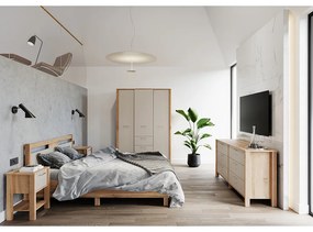 INDYGO b | konferenční stolek ST | 90x54,2 cm | dub wotan/béžová
