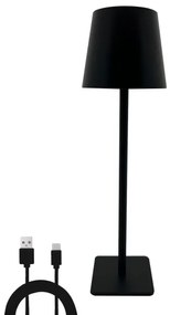 LED Stmívatelná dotyková stolní lampa LED/5W/5V USB 1200 mAh černá