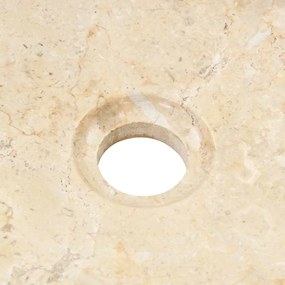 Umyvadlo 40 x 12 cm mramor krémové 142767
