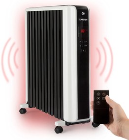 Klarstein Thermaxx 2500, olejový radiátor, 2500 W, 5-35 °C, časovač, bílý/černý