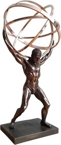 Atlas s globem – dekorativní soška řeckého titána Veronese WU76696A4