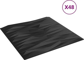 vidaXL Nástěnné panely 48 ks 50 x 50 cm XPS 12 m² ametyst [356942] Barva: Černá hvězda