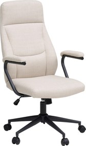 XXXLutz OTOČNÁ ŽIDLE, tkaná látka, krémová, černá MID.YOU - Online Only kancelářské židle - 002381043101