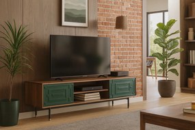 TV stolek Stilig ST153 200 cm ořech/zelený