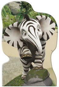 DINO Puzzle 4x54 dílků Zafari: Zoomba a kamarádi 13x19cm skládačka 4v1 dn333246