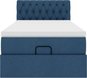 Osmanský rám postele s matrací modrá 90x190cm textil 3311510