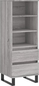 vidaXL Skříň highboard 40 x 36 x 110 cm kompozitní dřevo [831522] Barva: bílá s vysokým leskem