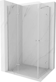 Mexen Roma DUO sprchový kout 110x110 cm, průhledný, chrom, 854-110-110-02-00