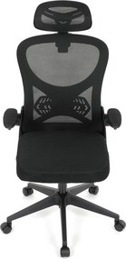 Ergonomická kancelářská židle ALEXANDRE - černá síťovina