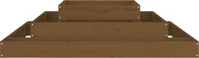 vidaXL Truhlík černý 110 x 110 x 27 cm masivní borové dřevo [823874] Barva: Černá borovice