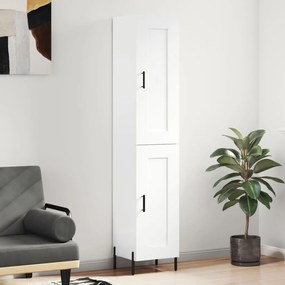 Skříň highboard bílá 34,5 x 34 x 180 cm kompozitní dřevo