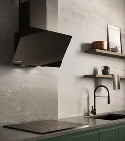 Maan Vertical Glass 60 černá / Odsavač par / Komínový / dálkové ovládá