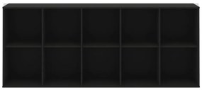 Černý modulární policový systém 169x69 cm Mistral Kubus - Hammel Furniture