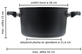 Indukční titanový hrnec iTEQ281 ø 28 cm x 13 cm / 6.3 l