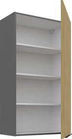 CREMONA ac | horní skříňka 60 G-108 1F policová | 60 cm | EXTRA VYSOKÁ | antracit/cremona