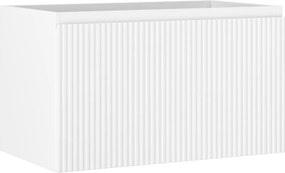 Mexen Rivel, koupelnová skříňka 80 cm, 1 zásuvka, drážkovaná, bílá matná, 91A20-08047-1-BF01