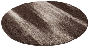 Chemex Kulatý koberec Ostrava - světle hnědý Rozměr koberce: 130x130 cm