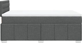Box spring postel s matrací tmavě šedá 120x190 cm textil 3287022