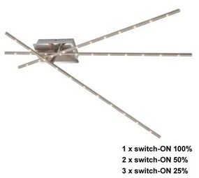 Briloner Briloner 3253-032 - LED Stmívatelné stropní svítidlo TEMPALTE 3xLED/11W/230V BL0728