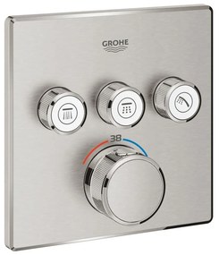 Vanová baterie Grohe Grohtherm SmartControl bez podomítkového tělesa supersteel 29126DC0