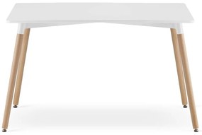 modernHOME Jídelní stůl ADRIA 120cm x 80cm bílý model_3323_1-ADRIA-TRX12080