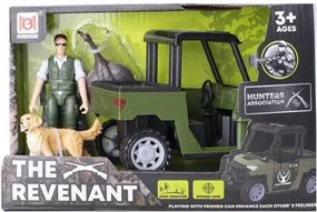 Auto Revenant terénní set s lovcem a zvířaty / Sada hraček / 14 cm / p