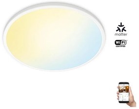 WiZ - LED Stmívatelné stropní svítidlo SUPERSLIM LED/22W/230V bílá Wi-Fi