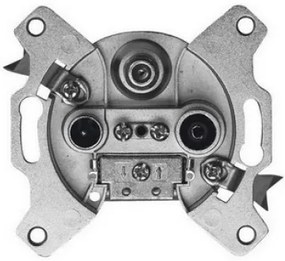 Anténní televizní zásuvka TV+R+SAT EU3407 průběžná EMOS J0260