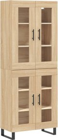 Skříň highboard dub sonoma 69,5 x 34 x 180 cm kompozitní dřevo 3198300