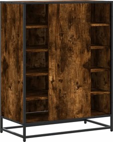 Botník kouřový dub 75 x 38 x 97,5 cm kompozitní dřevo a kov 3300867