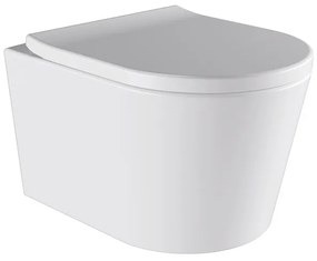 BPS-koupelny Závěsná WC mísa se SoftClose sedátkem HYD-4665, bílá