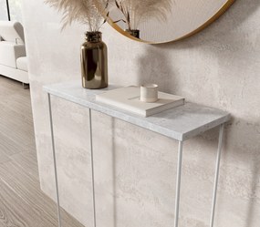 ADRK Konzolový stolek SILI W-BE 60, beton/bílá