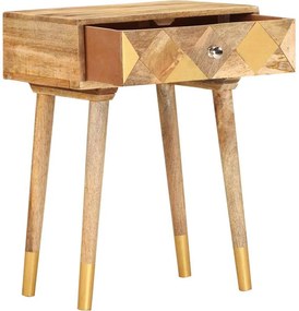 Noční stolek 43 x 30 x 58 cm masivní mangovníkové dřevo 285857