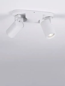 Minimalistické bodové svítidlo Esto 2 Bílá
