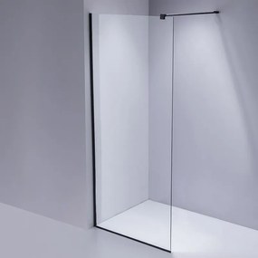 BPS-koupelny Sprchová zástěna Walk-in HYD-WI07 130 černá - bez vaničky