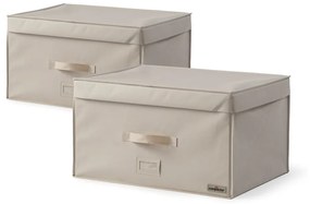 Sada 2 úložných boxů na oblečení Compactor Family Trunks, 150 l