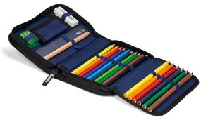 Školní penál Ergobag - Black reflexní