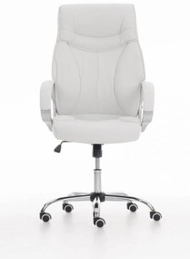 Bhm germany Kancelářská židle Torro, syntetická kůže, bílá