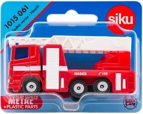 SIKU česká verze - hasičské auto s výsuvným žebříkem