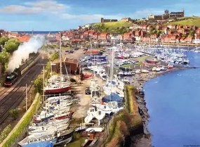 RAVENSBURGER Puzzle Picturesque Landscapes č.1: Yorkshire / 2x500 dílk