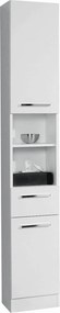 XXXLutz VYSOKÁ SKŘÍŇ, bílá, bílá, 30/195,5/33 cm Carryhome - Koupelnové série - 001977012401