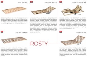 Čalouněná válenda FATIMA 80 nebo 90x200 cm, s čely, krátké + dlouhé, český výrobek