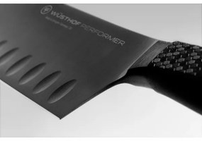 Wüsthof - Kuchyňský nůž santoku PERFORMER 17 cm černá