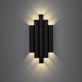 ACB Iluminacion Nástěnné LED svítidlo ROBIN, š. 15 cm, 21W, CRI90 Barva: Černá, Stmívání: DALI/PUSH