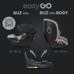Autosedačka EasyGo Buz Pro Body Taupe